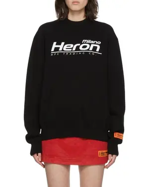 Heron Preston Logo Printed Crew Neck Sweater