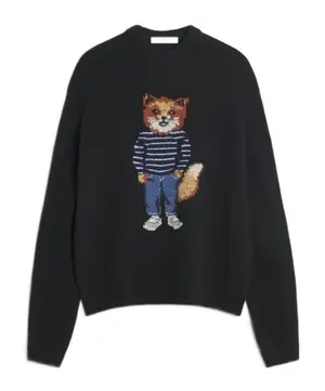 Maison Kitsune Crewneck Knitwear For Men