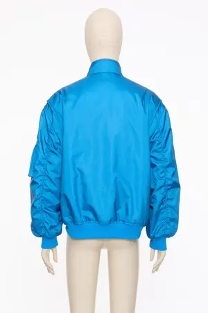 Valentino Garavani Long Sleeve Zip Up Bomber Jacket