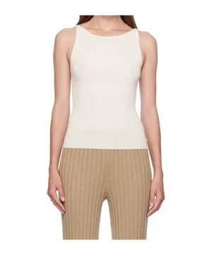 LISA YANG Lynette Sleeveless Top - Ivory