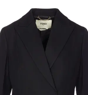 Fendi Peplum Detail Fitted Waist Coat