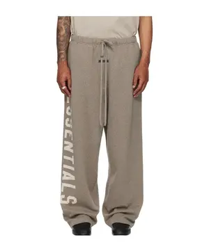 Fear Of God Logo-print Drawstring Track Pants Gray