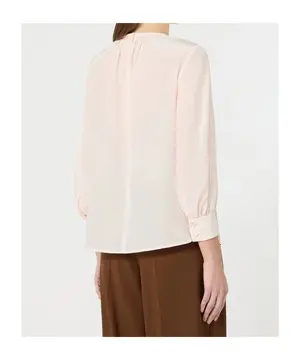 Max Mara Gathered Blouse With Raglan Sleeves And Draped Closure