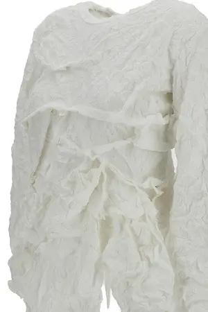 Comme Des Garçons Ruffled Long Sleeve Top