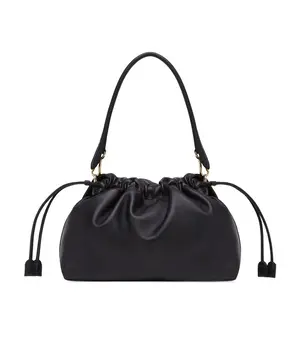 Fendi Mamma Baguette Drawstring Shoulder Bag - Black