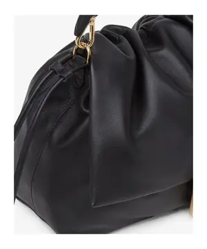 Fendi Mamma Baguette Drawstring Shoulder Bag - Black