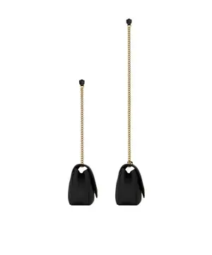 Saint Laurent Loulou Matelassé Small Shoulder Bag - Black