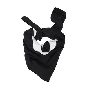 Givenchy Intarsia-knit Logo Scarf - Black