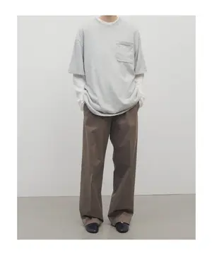 THE ROW Alfidis Wide-leg Tailored Trousers - Ash Brown