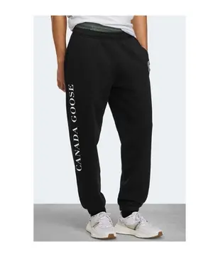 Canada Goose Logo Print Cotton Joggers