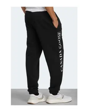 Canada Goose Logo Print Cotton Joggers