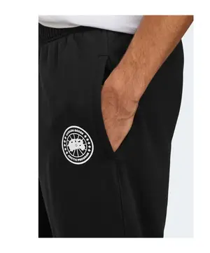 Canada Goose Logo Print Cotton Joggers