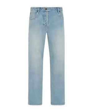 THE ROW Mid-rise Straight-leg Jeans In Lightweight Indigo Denim