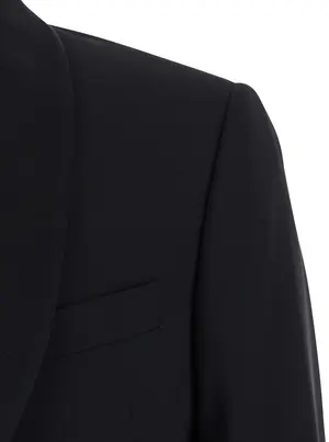 Emporio Armani Slim Shawl Lapel Suit - Black