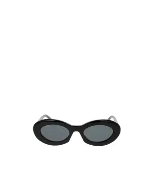 Saint Laurent Oval Frame Sunglasses - Black