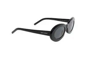 Saint Laurent Oval Frame Sunglasses - Black