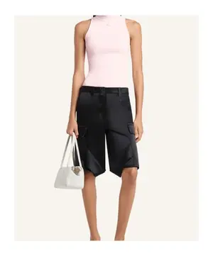 COURREGES Utility Chaps Satin Shorts