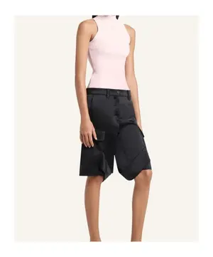 COURREGES Utility Chaps Satin Shorts