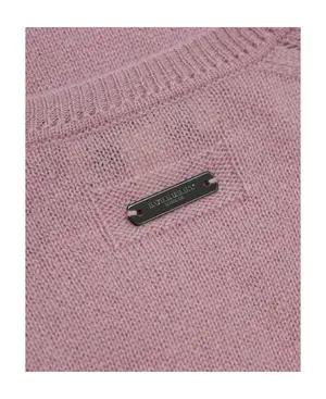 Burberry Logo Knitted Pullover - Pink