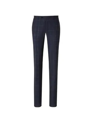 Canali Checked Suit - Black