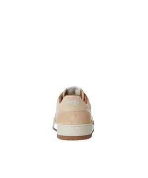 Fendi Ff Jacquard Low-top Sneakers - Beige