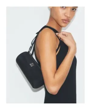 Tory Burch Virginia Zipped Cylinder Bag - Black
