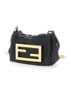 Fendi Ff Plaque Chain Shoulder Bag