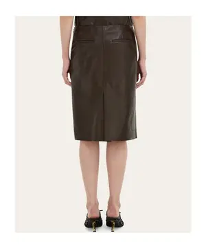 FERRAGAMO Nappa Leather Pencil Skirt