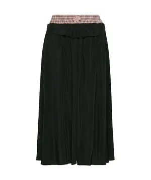 MAISON MARGIELA Panelled Pleated Midi Skirt