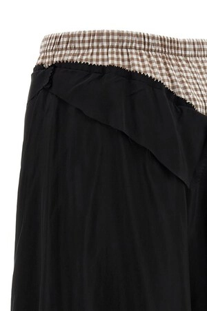 MAISON MARGIELA Panelled Pleated Midi Skirt