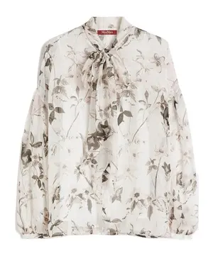 Max Mara Curved Hem Blouses