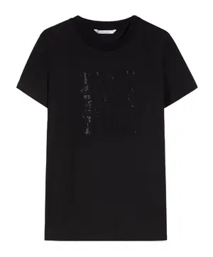 Max Mara Giovane Logo Embroidered Crewneck T-shirt