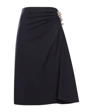 Dries Van Noten Asymmetrical Ruffled Skirt