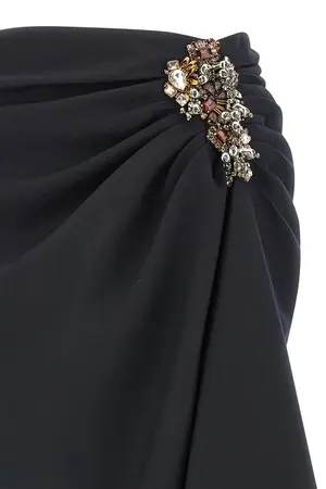Dries Van Noten Sovora Asymmetric Midi Skirt