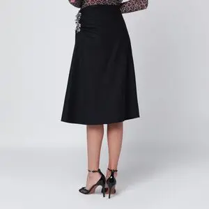 Dries Van Noten Sovora Asymmetric Midi Skirt