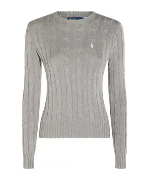 Polo Ralph Lauren Cable-knit Crew Neck Jumper - Grey