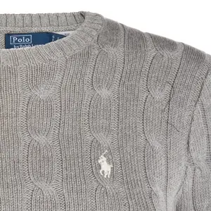 Polo Ralph Lauren Cable-knit Crew Neck Jumper - Grey