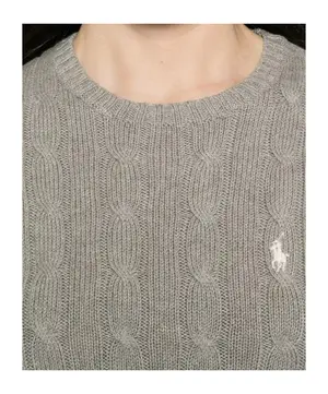 Polo Ralph Lauren Cable-knit Crew Neck Jumper - Grey