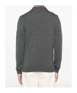DRUMOHR Crew Neck Wool Sweater - Black