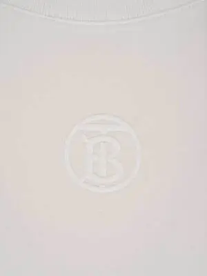 Burberry Embroidered Monogram T-shirt - White