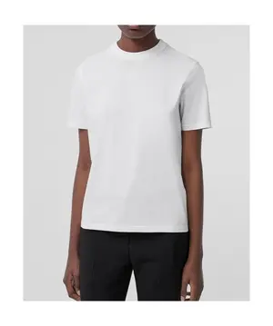 Burberry Embroidered Monogram T-shirt - White