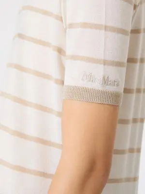 Max Mara Striped Crewneck T-shirt - Beige
