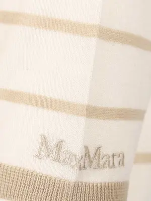 Max Mara Favetta Striped Knit T-shirt - Beige