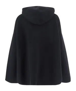 ALLUDE Zip-up Hooded Sweater