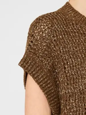 Max Mara Openwork Knit Top