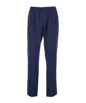 Emporio Armani Straight-leg Linen Pants
