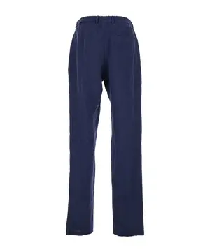 Emporio Armani Straight-leg Linen Pants