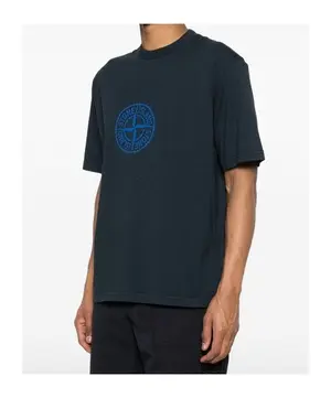 Stone Island Logo Print T-shirt
