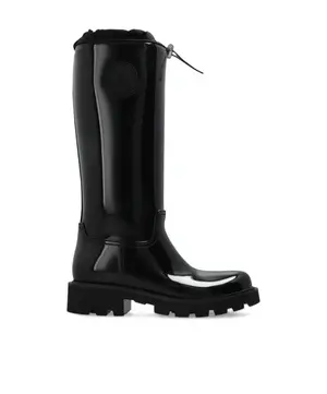 Moncler Kickstream High Wellington Boots - Black