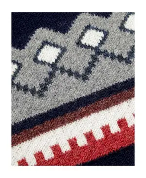 Burberry Fair Isle Knit Sweater - Black